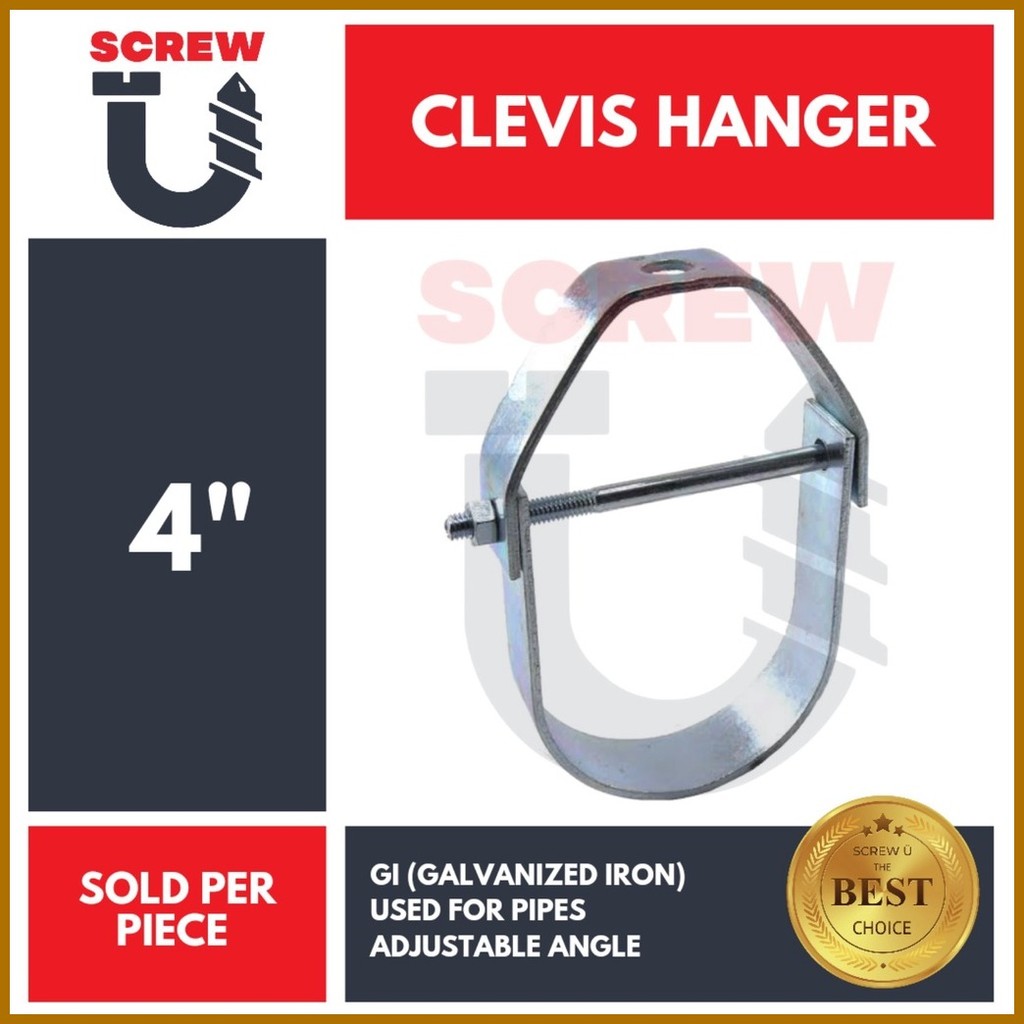 Clevis Hanger | 4" Galvanized sold per pc. | Shopee Philippines