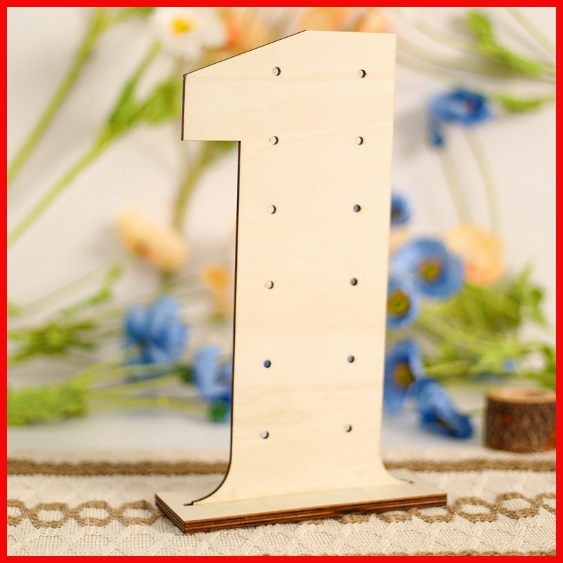 ℛ DIY Wooden Number Donuts Wall Display Stand Holder Candy Sweets ...