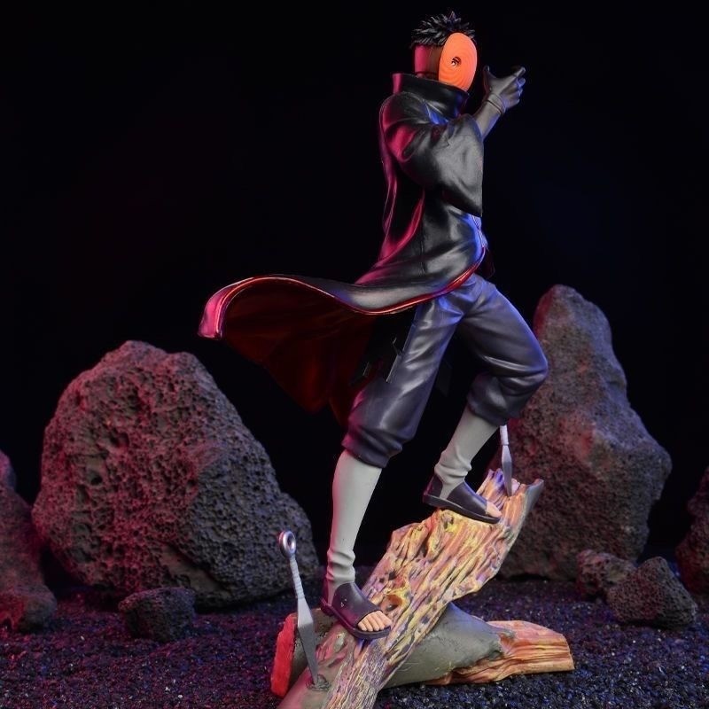 28Cm Anime Naruto Uchiha Obito Akatsuki Organization Action PVC Statue ...