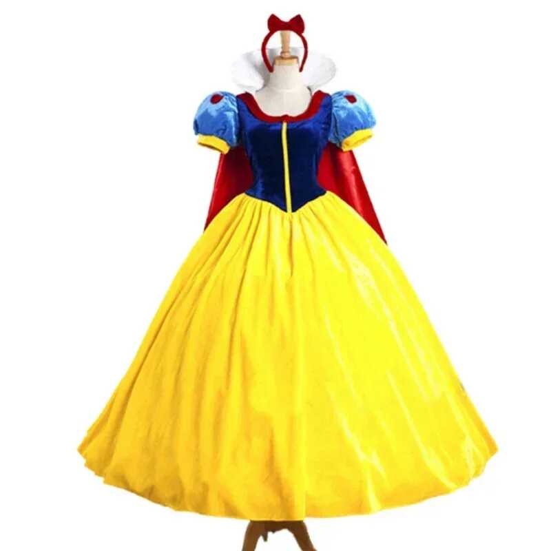 Dee Carnival Snow White Cosplay Costume Adult Cartoon Princess Birthday Outfit Halloween Fancy ...