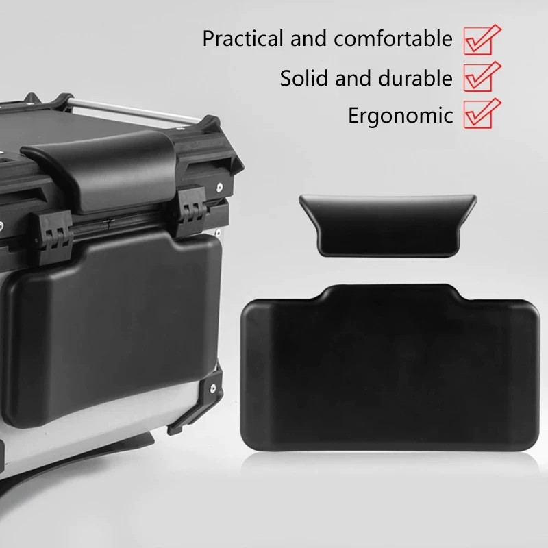 Top box Backrest Motorcycle Backrest Cushion Pad For 45L/55L Aluminum ...