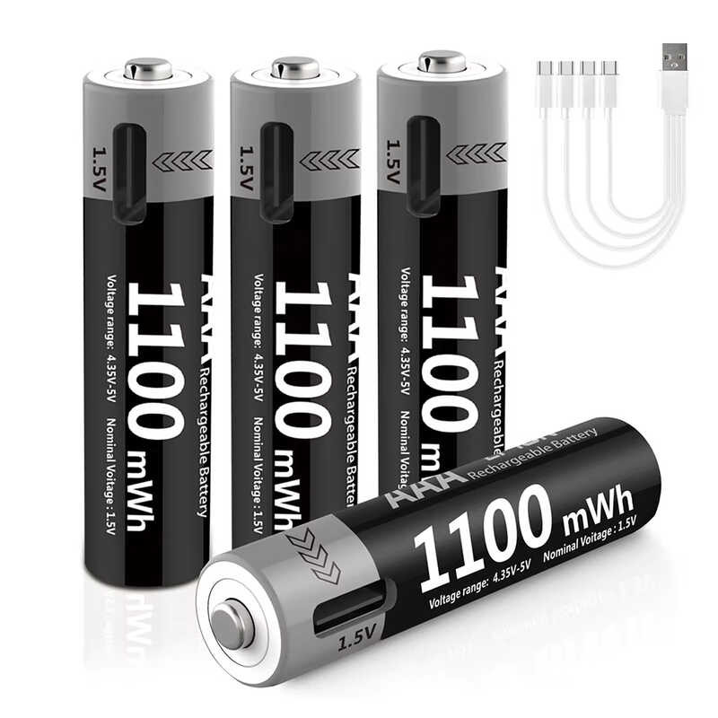 MATOV 7 Li-ion AAA Rechargeable Battery Aaa 1.5V 1100mWh Lithium ...