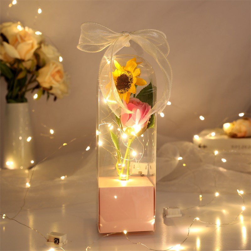 Transparent Flower Gift Box Plastic Cake Packaging Clear Box Florist ...