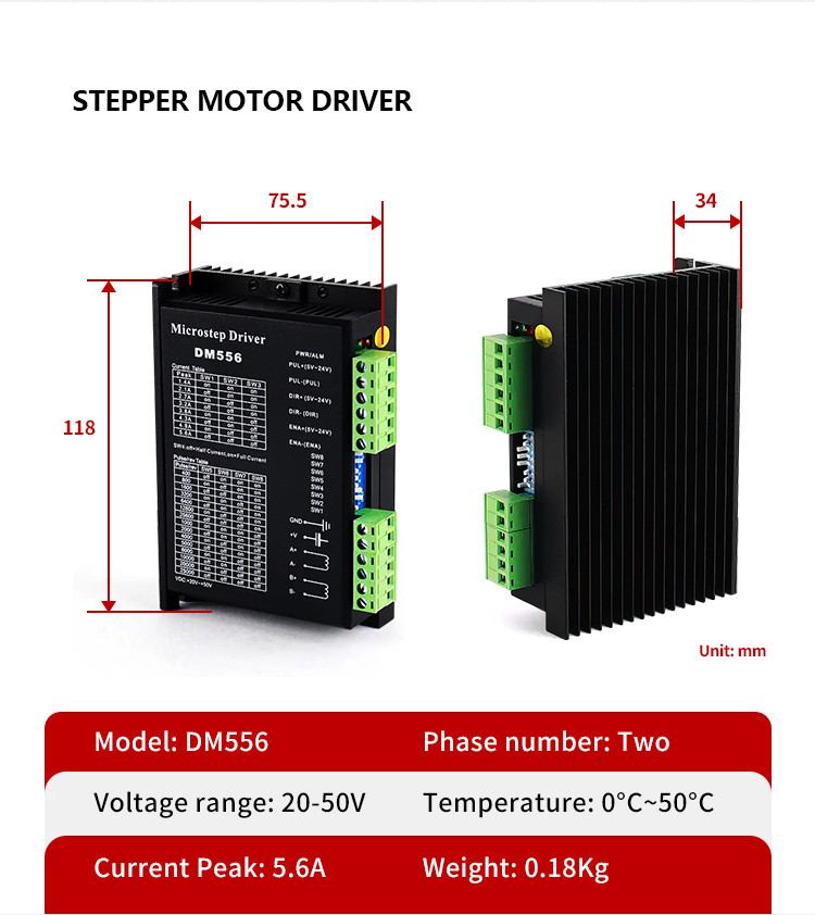 High Torque Nema 23 Stepper Motors A Pasos Heavy Dutty Stepper And