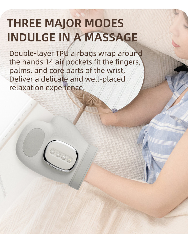 Electric Smart Hand Massager with Heat Air Bag Compression Glove ...