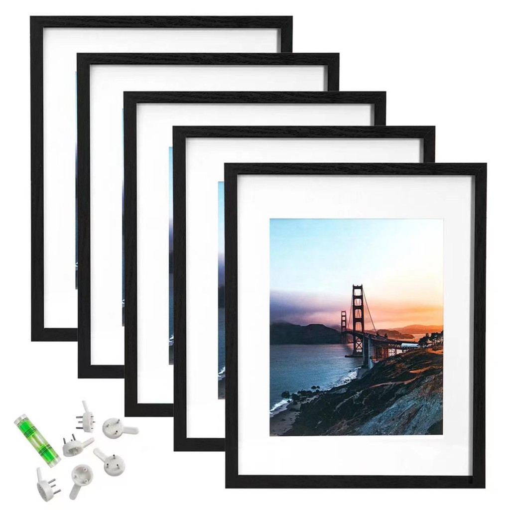 3-Piece A4 Certificate Frame Display Table Hanging Wall PS Photo Frame ...