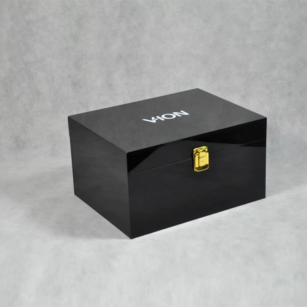Custom Black Container Square Make Up Storage Acrylic Box | Shopee ...