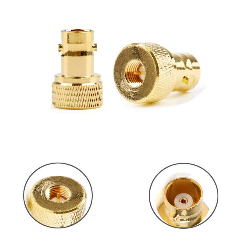 Coaxial RF connector BNC female head to SMA female head Q9 to SMA-K ...