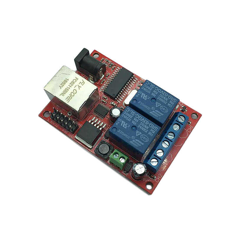 Remote control 2-channel Ethernet relay network switch delay TCPUDP module controller | Shopee ...