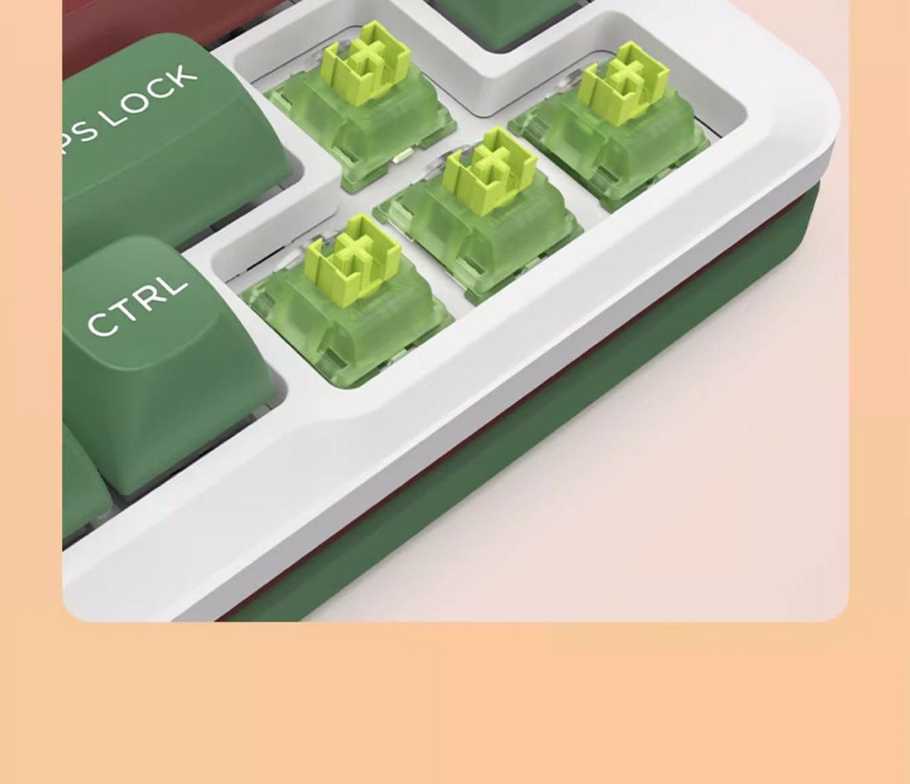 Outemu Silent Linear Peach V3 Switch with Light Guide Lemon Tactile ...