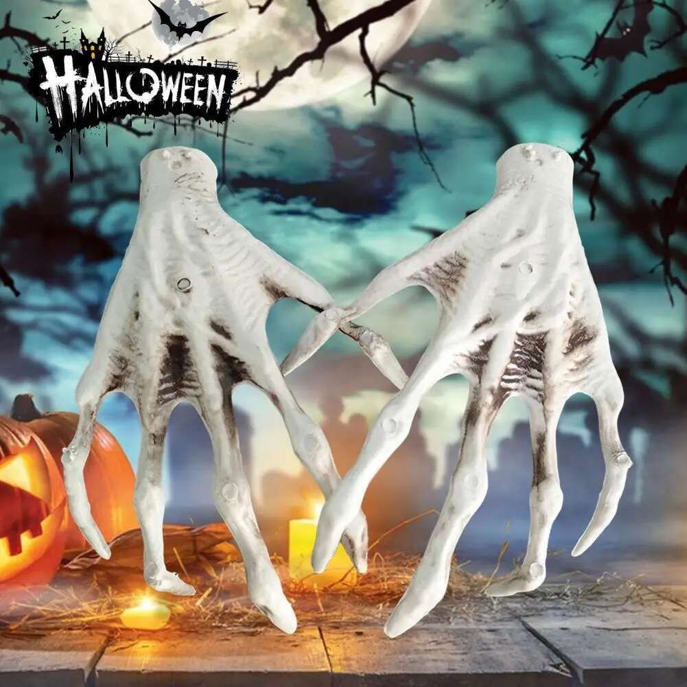 Spooky Hand Halloween Decor Realistic Life-size Skeleton Hands for ...