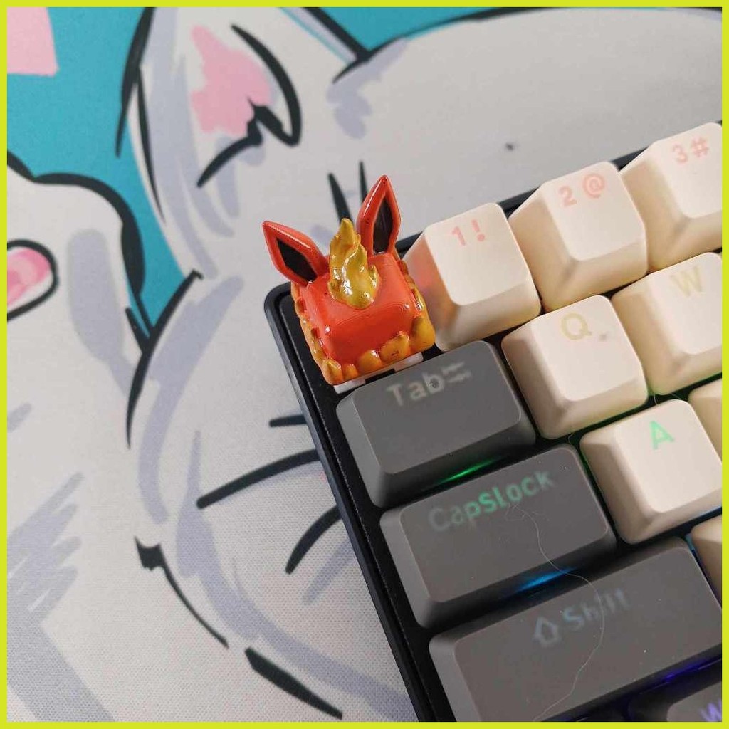 Eevee Evolution from Pokemon 3D Printed Keyboard Caps! (Keycaps ...