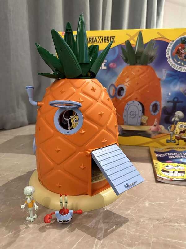 Tt Sam Spongebob Squarepants eapple House Stacked Wooden Brick Area ...