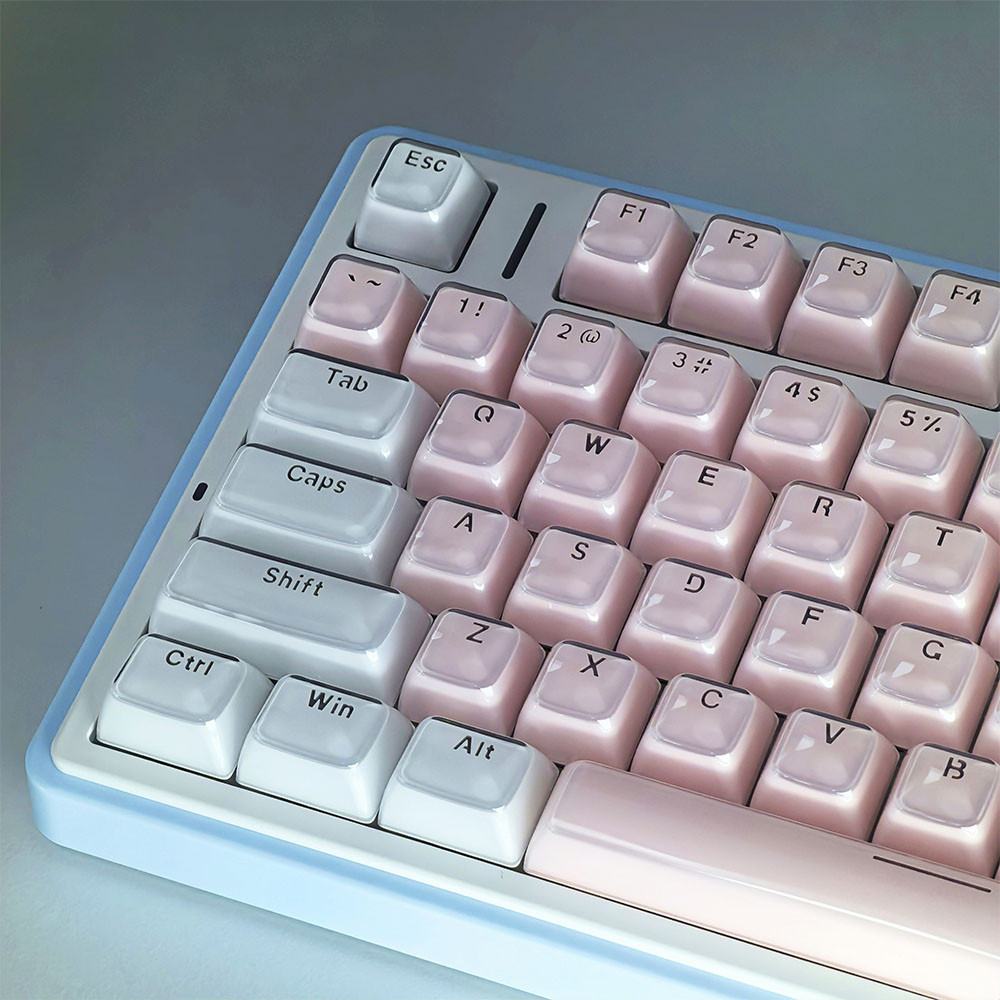 Jelly Keycap OEM Profile PC PBT 135 Keys Light Transmission Wooting MAD ...