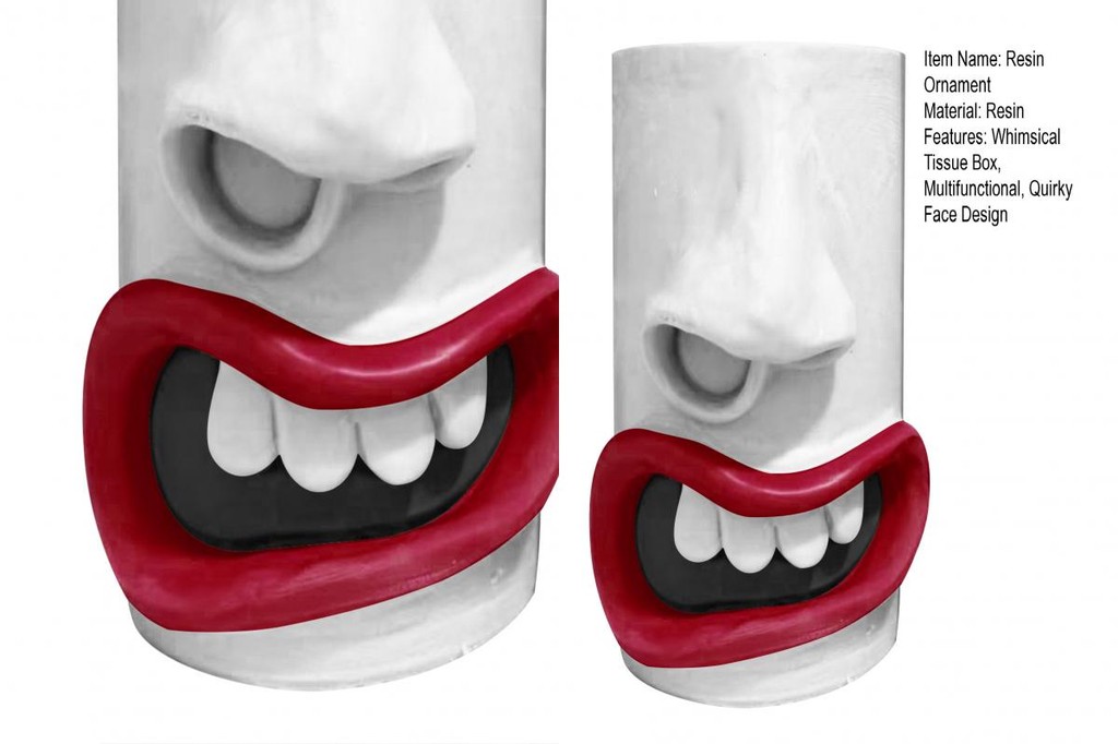 RE.Z Quirky Face Tissue Dispenser Humorous Nose Tissue Dispenser Quirky ...