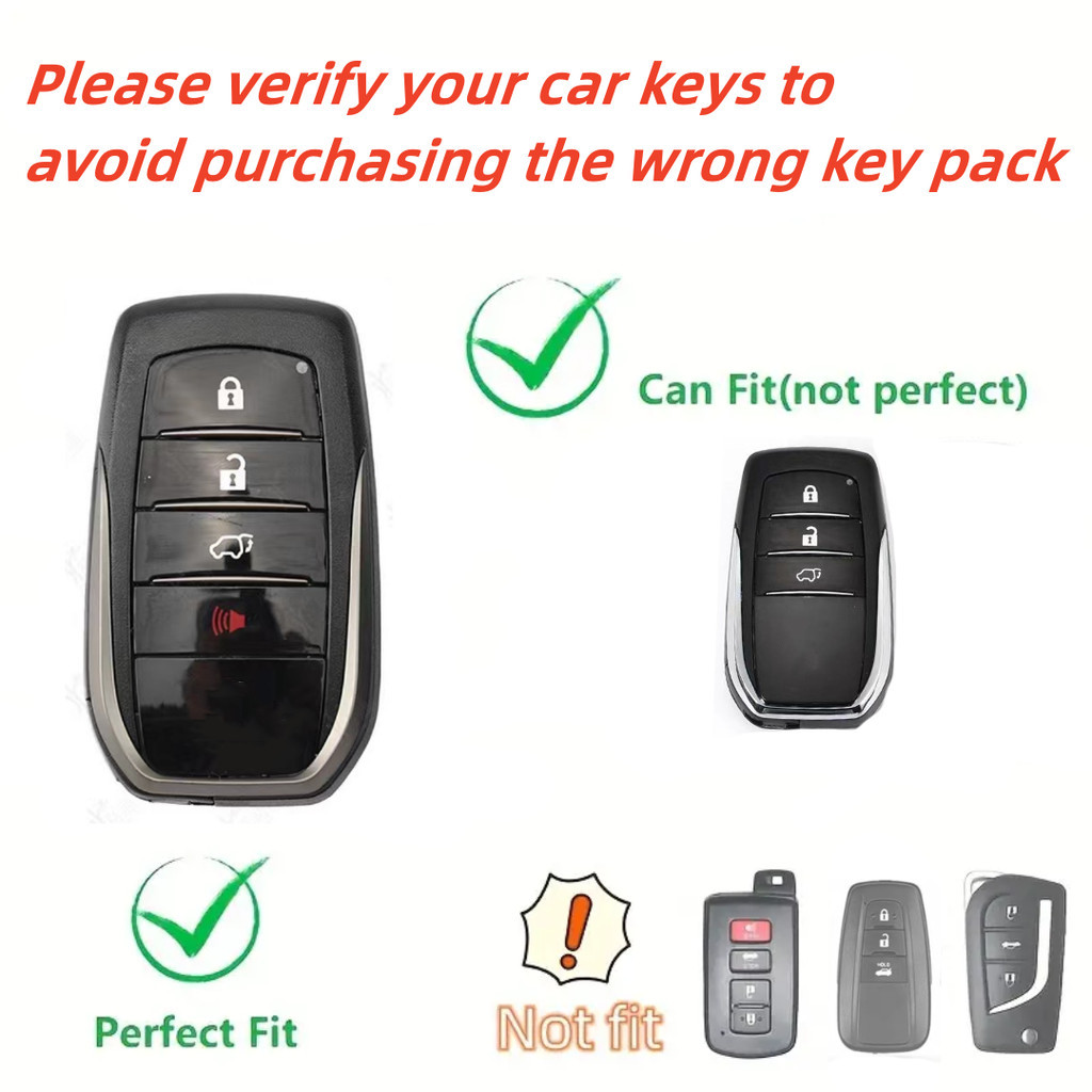 for Toyota Key Fob Cover for toyota key fob case Fit for 2019-2024 For ...