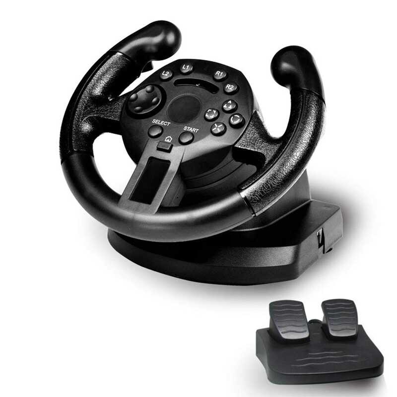 For Racing Game /Pc Steering Wheel Vibration Joysticks Remote Imulated ...