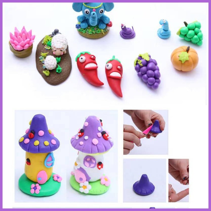 ⭐ Polymer Clay Kit- 24 Colors Set (480g) w/ Tools【With Tools Accessoris ...