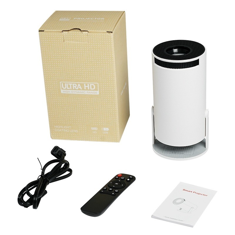 Projector HY300 Full HD 1080P 4K Wi-Fi Bluetooth with Android System ...