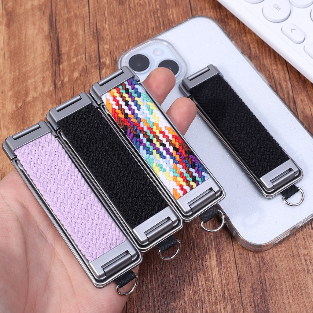 PortablePhone Finger Strap Grip - Braided Rope Mobile Phone Holder ...