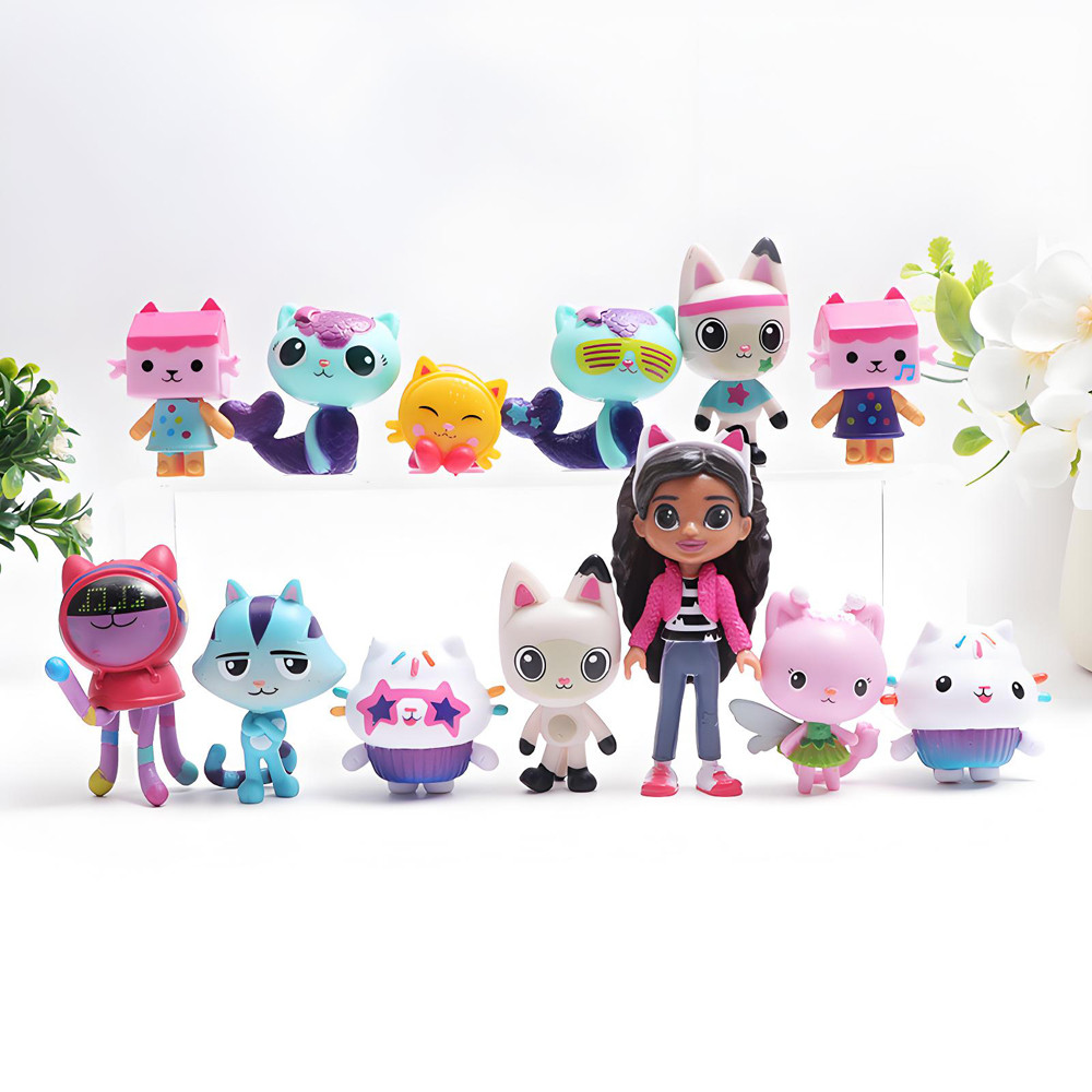 13pcs/set Gabby Dollhouse Mercat Cartoon for Capsule Doll Machine ...