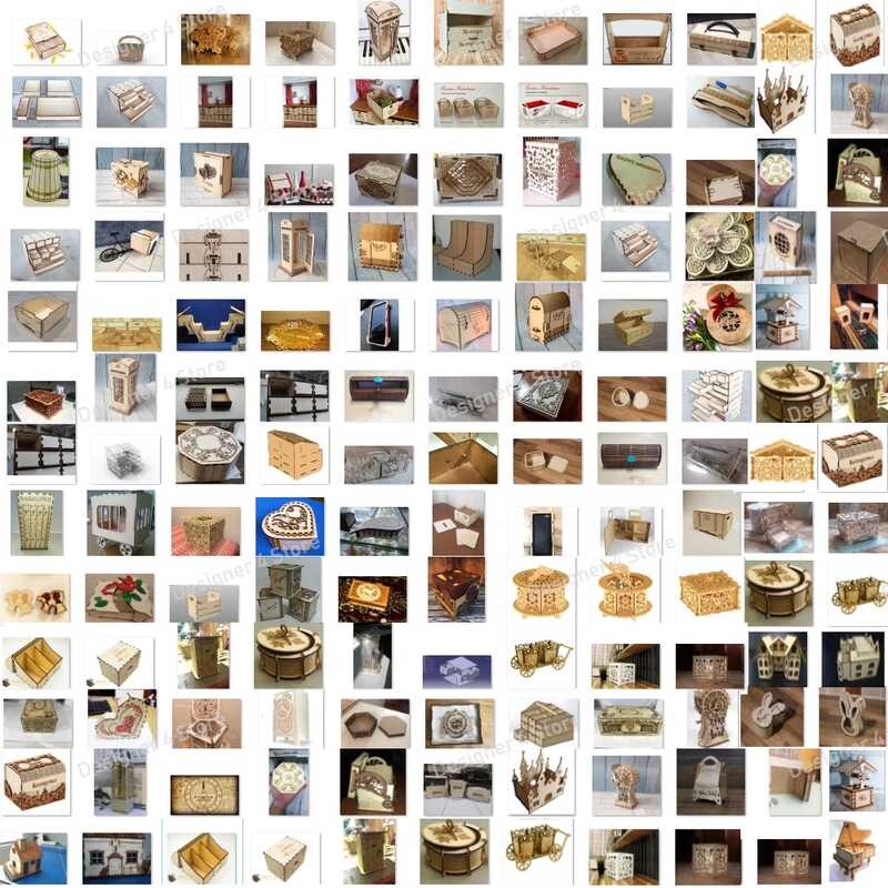 Wood 300Pcs Box Storage Vector Design CDR DXF File Para Guhit Ng ...