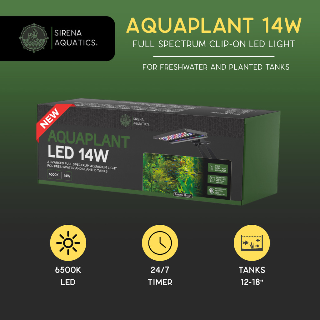 Sirena Aquatics AquaPlant LED Clip-on Aquarium Light For Planted and Aquascaping Tanks | Shopee ...