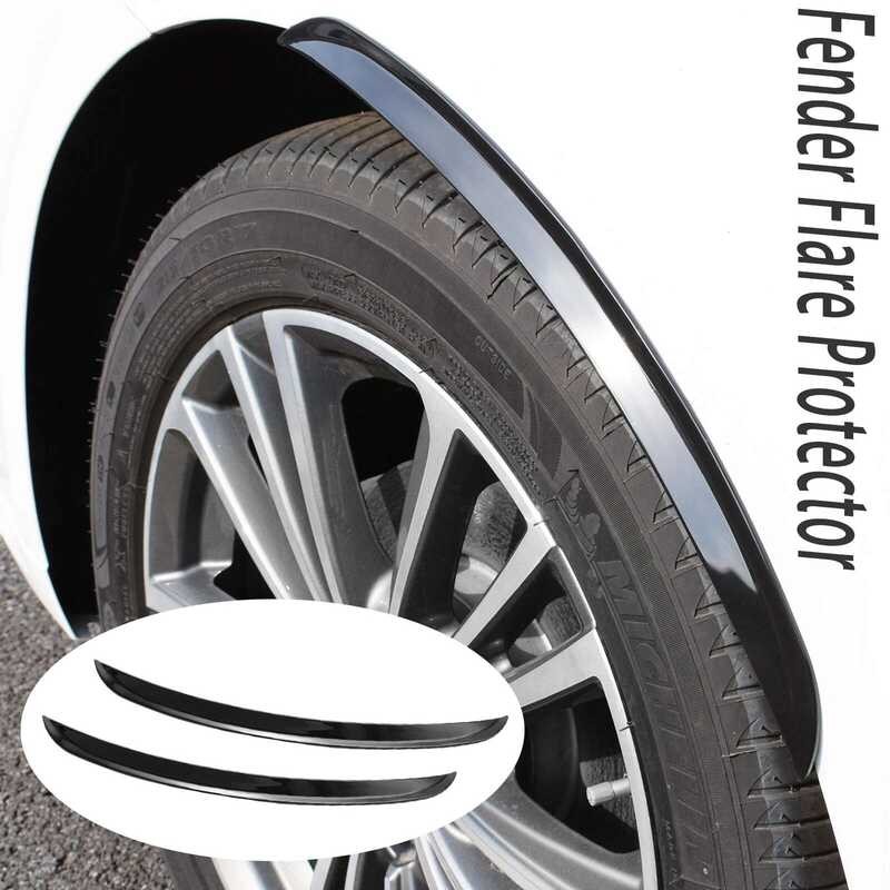 4Pcs 1 4F Black Universal Car Truck Kit Moulding Trim Fender Flare ...