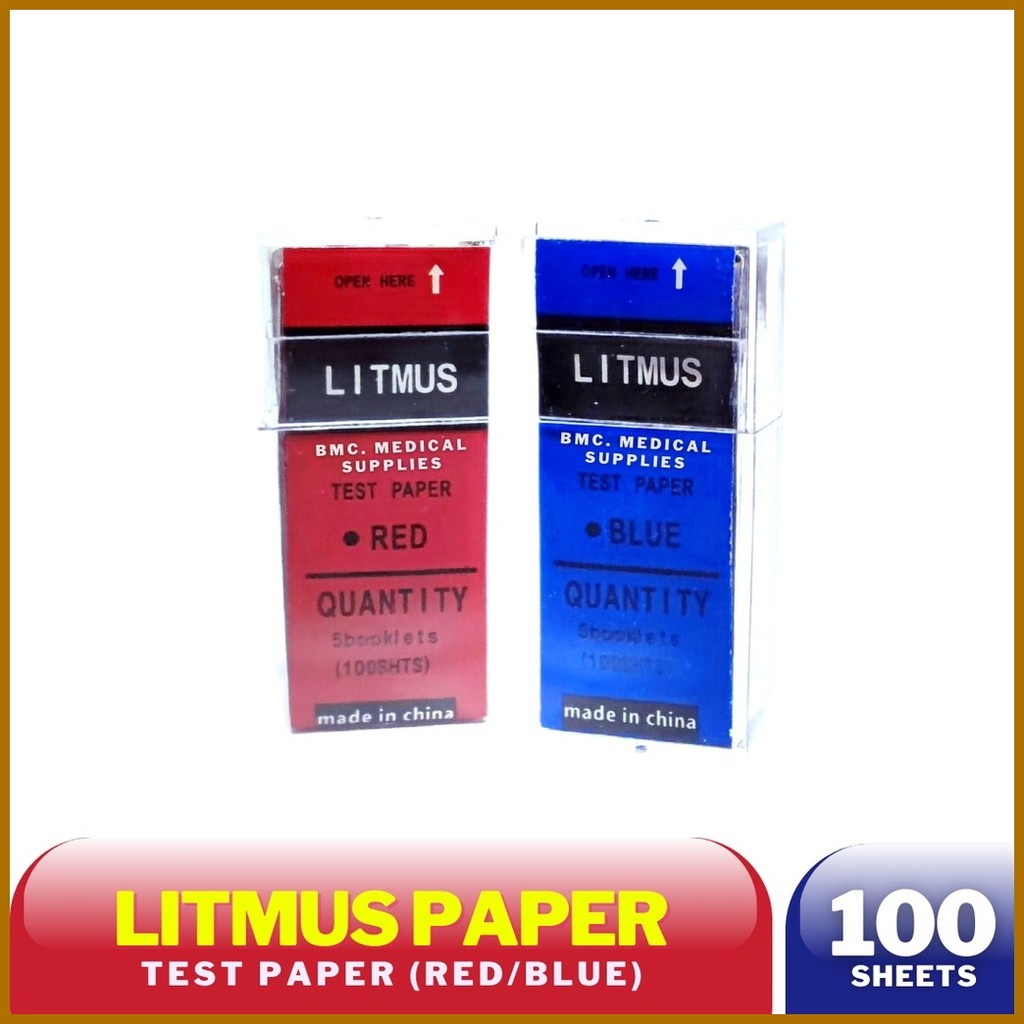 Litmus Paper [Blue/Red] 100Sheets | Shopee Philippines