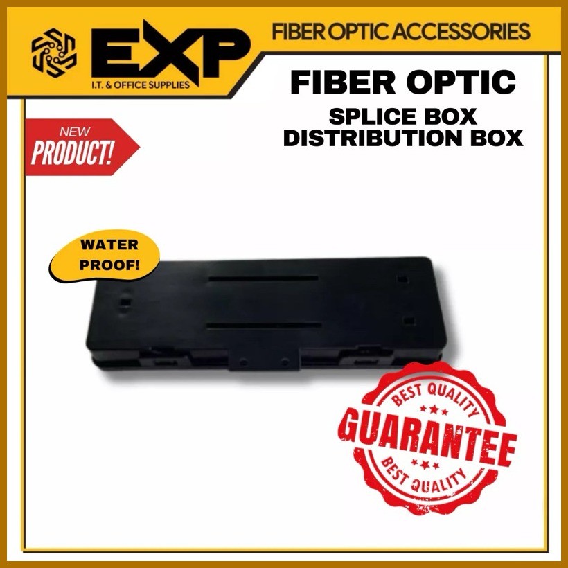 Waterproof Fiber Optic Splice Box Distribution Box 1 IN 2 OUT Fiber ...