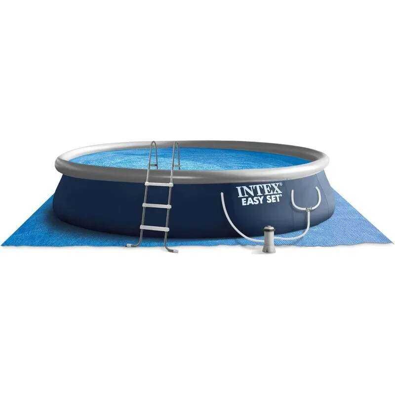 Portable INTEX Iatable Above Ground Swimming Pool Easy Set Ft X In W ...