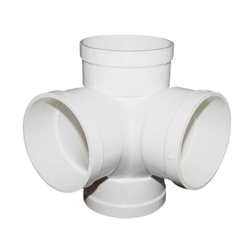 drainage pipe PVC reducer Y-shaped four-way 110 three-dimensional plane ...