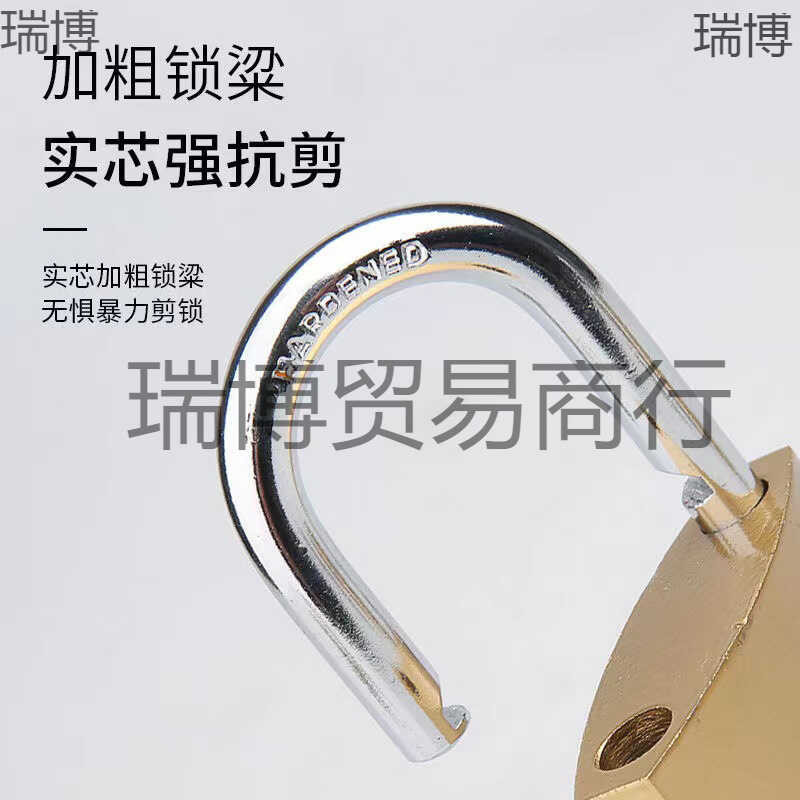 Old style iron padlock with small lock head, dormitory cabinet ...