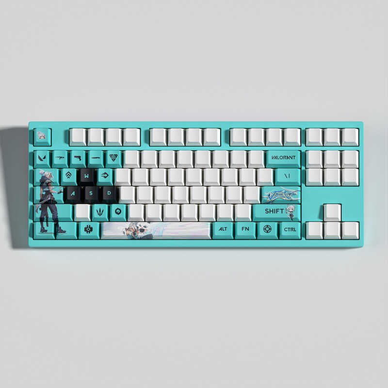 JETT KEYCAPS New design Valorant keycaps 29KEYCAPS OEM Profile GAME ...