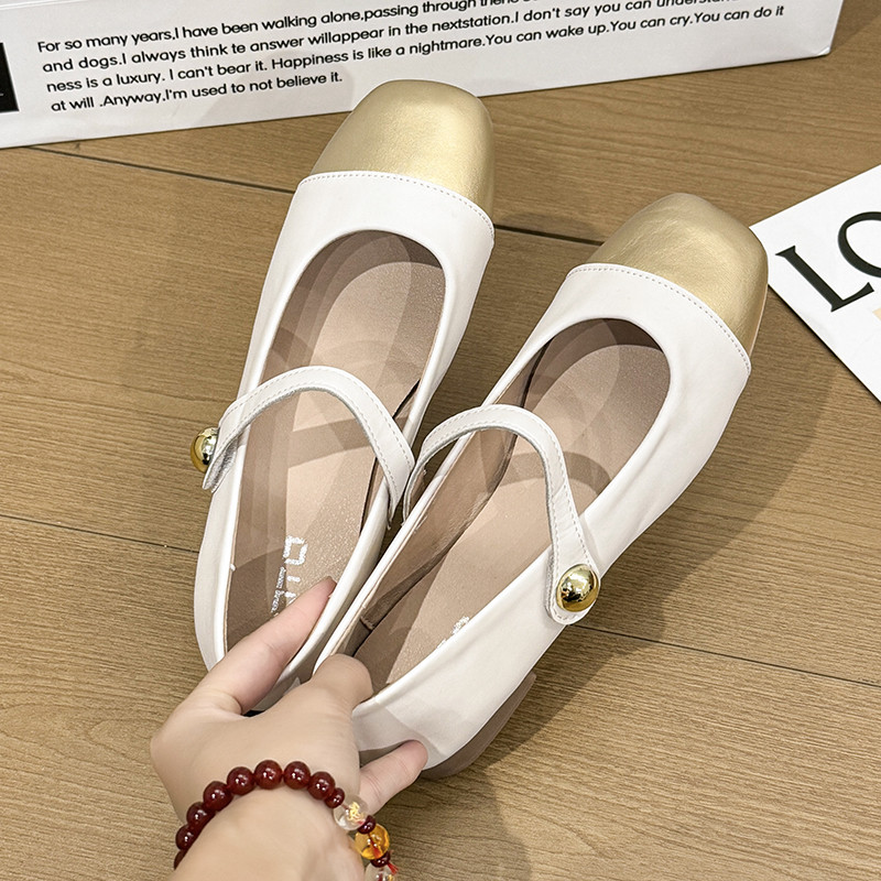 YOTO French Flat Shoes For Women Elegant Mary Janes Office Lightweight ...