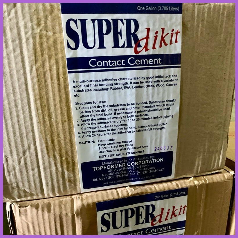 ☢ Super Dikit Contact Cement Adhesive (1 gallon) | Shopee Philippines