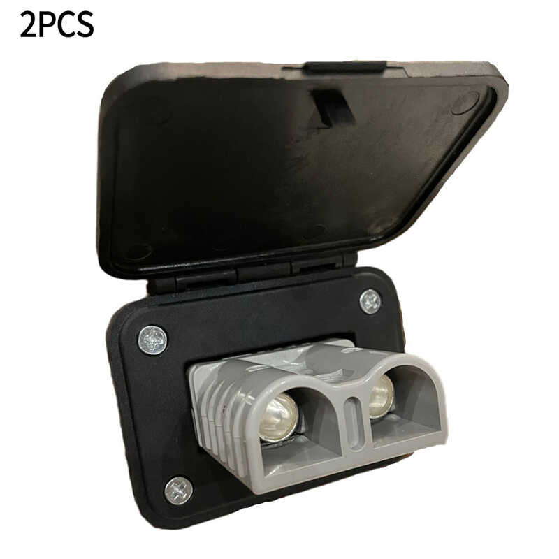 FOR 120A Plug Kit Flush Bracket With Cover For Caravan 2 Pins Anderson ...
