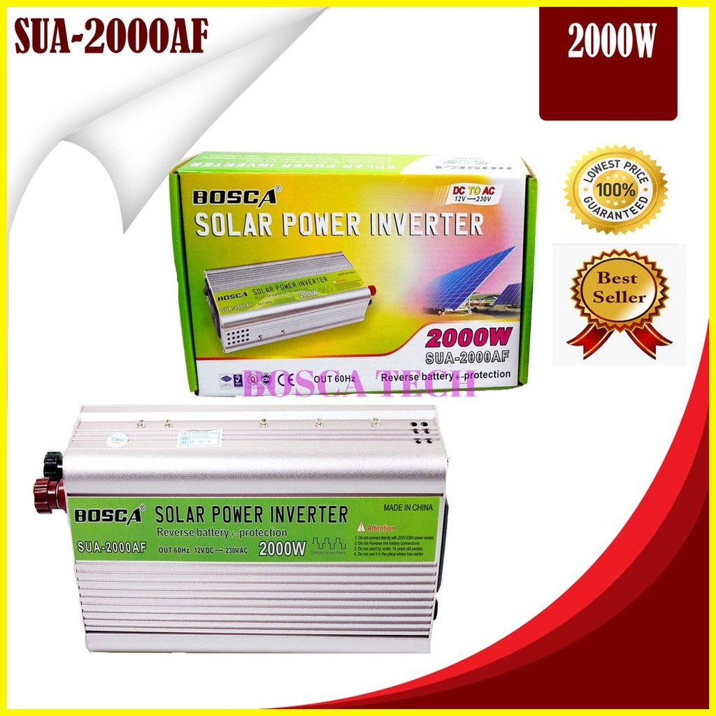 Bosca Sua-2000AF 2000W 12V Dc To 230V AC Solar Energy Emergency Power ...