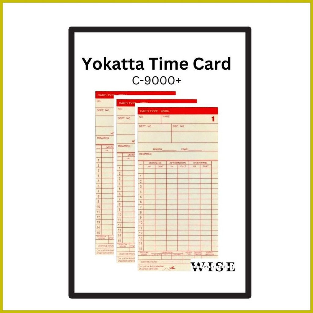 ♣ ♨ BUY 10PACKS GET 1 FREE DTR CARD | Yokatta C9000+ | Standard Time ...