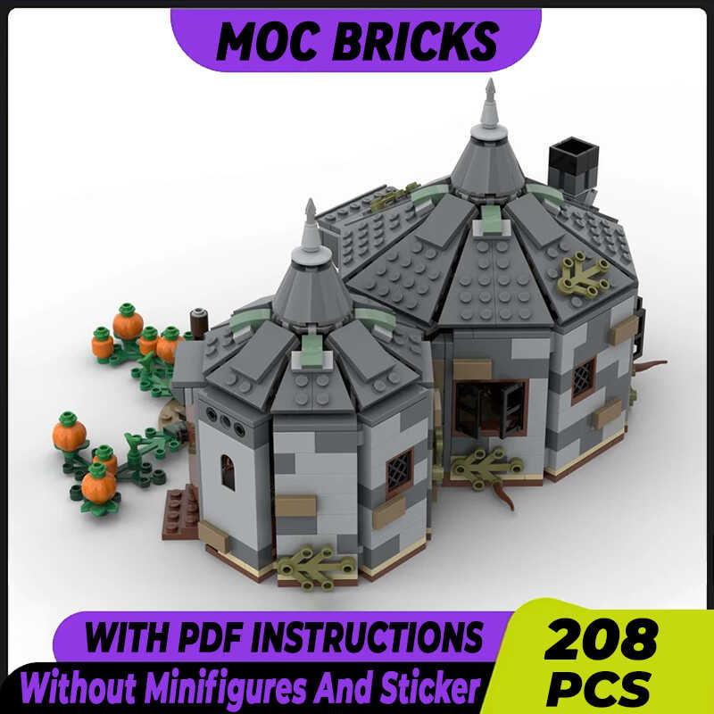 3 Magical 2 School Movies Model Moc Building Bricks Detachable Rear Wall House Technology Blocks ...