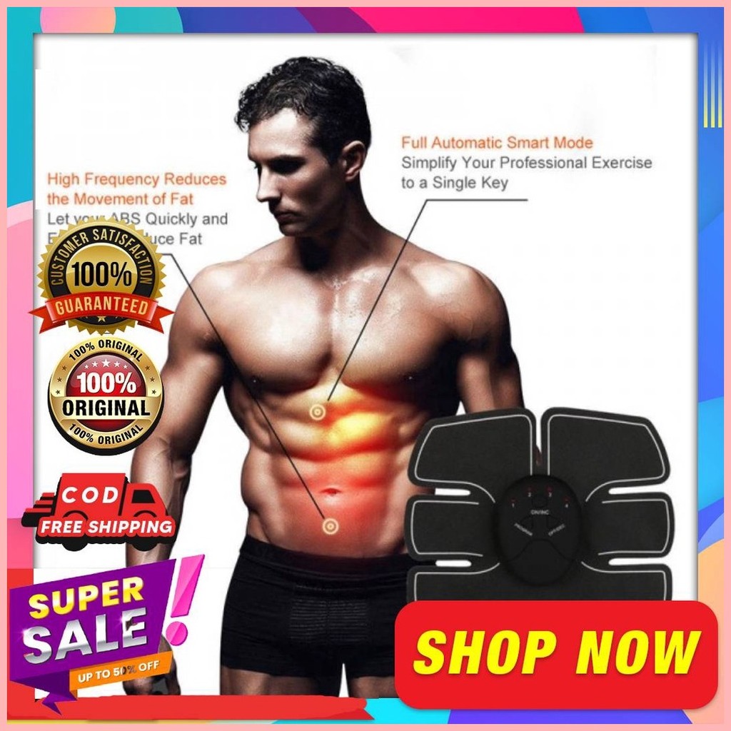 Original 6 Pack Muscle Stimulator Electric Abdominal Slimming ABS ...