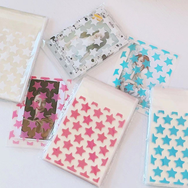 50Pcs Star Self Sealed Packaging Idol Album Gift Bag Transparent DIY ...