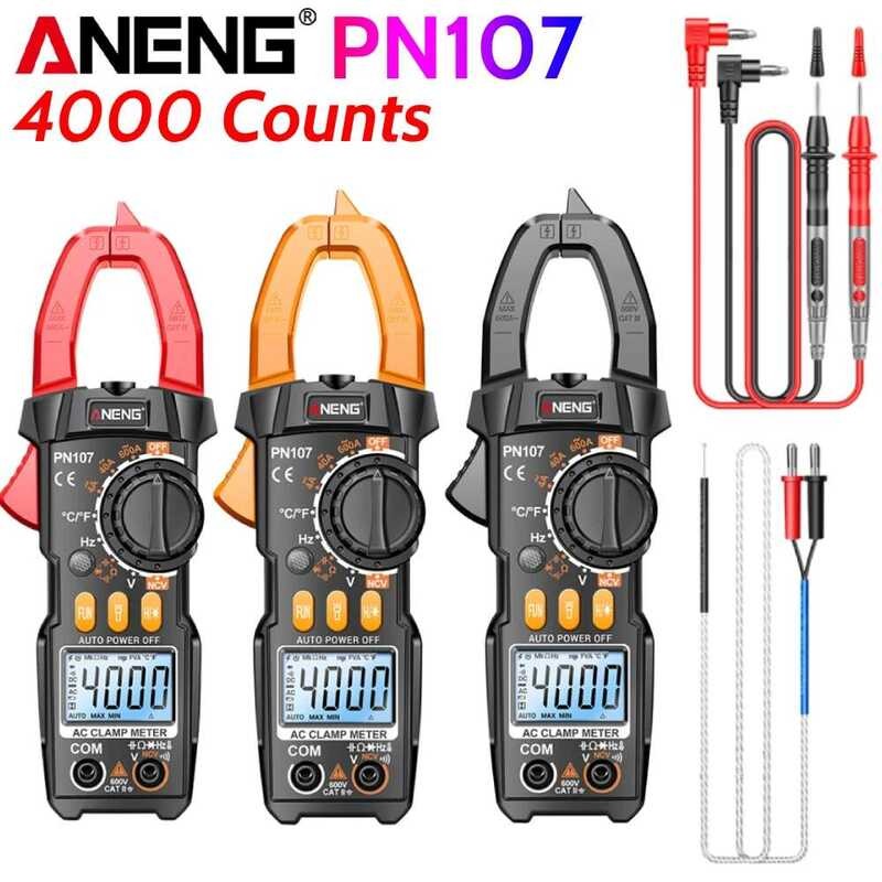 9 ANENG Pn107 Digital Clamp Meter Ac/Dc Voltage Temperature Test ...
