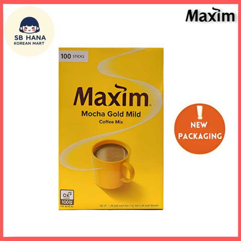 Maxim Mocha Gold Mild Coffee Mix - 100 Pcs. Per Box NEW PACKAGING ...