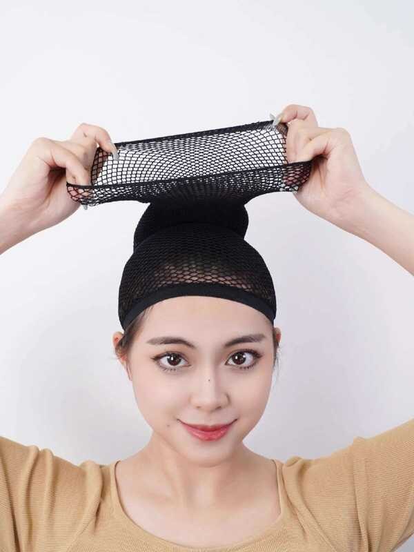 Extra long, wide edge, thick and thick hair net pocket, coiled hair ...