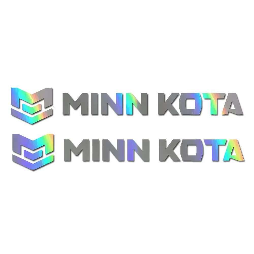 2 Piece For MINN KOTA Vinyl Fishing Boats Gear Graphic Sticker Decal ...