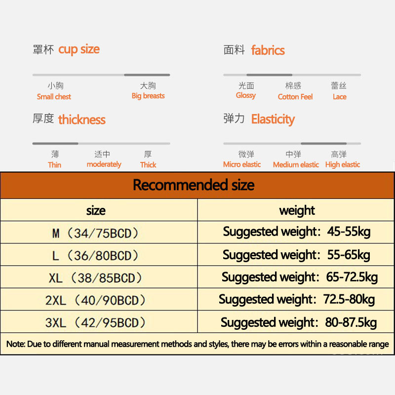 Full Cup Adjustable Underwear Women Bra Anti-sagging Large Size ...