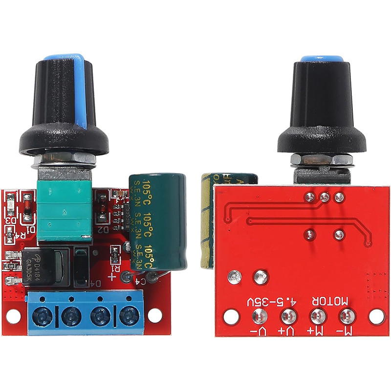 1- 10PCS Mini 5A 10A 90W PWM 12V DC Motor Speed Controller Module DC-DC ...