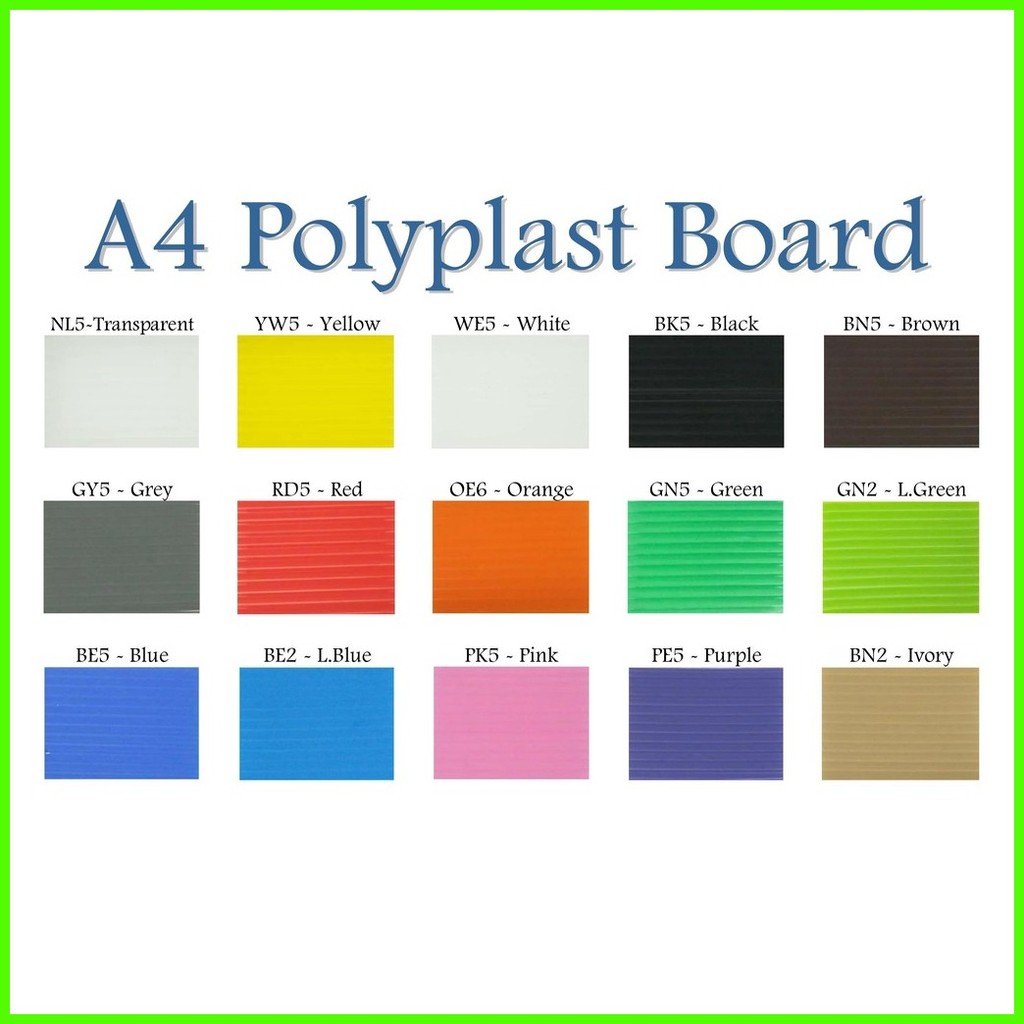 A4 PP Polyplast Impra Corrugated Board - 3mm Water proof kalis air PVC ...