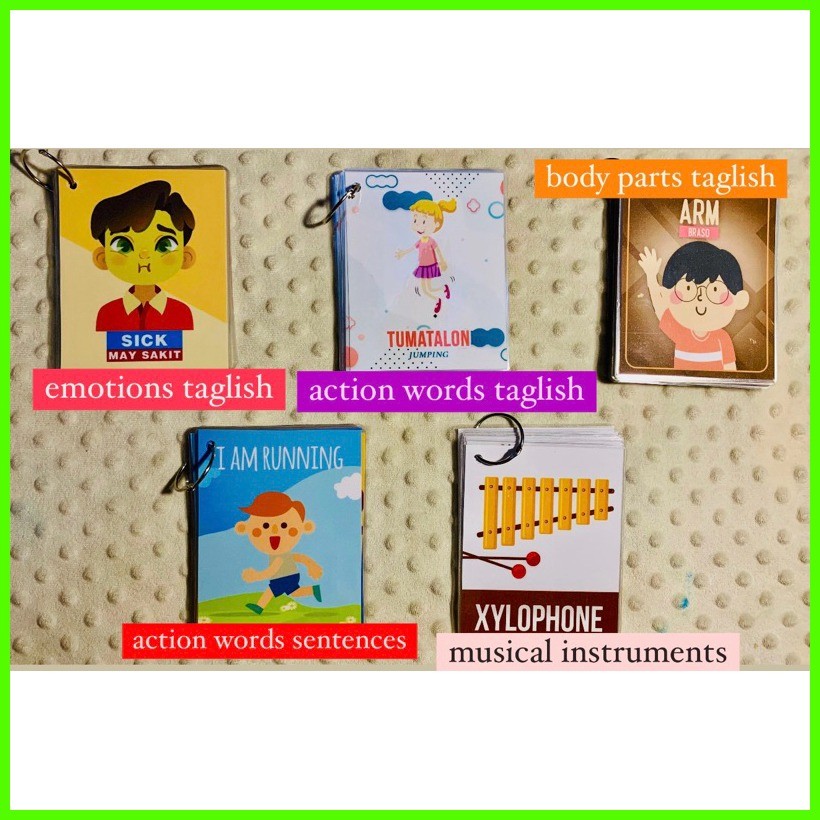 ∪ ☼ EMOTIONS TAGALOG FILIPINO Laminated Educational Flashcards Mga ...
